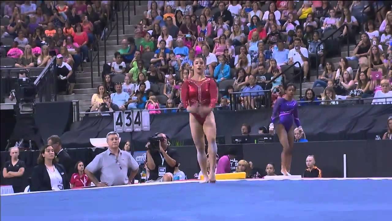Aly Raisman - Floor Exercise - 2015 Secret Classic - YouTube
