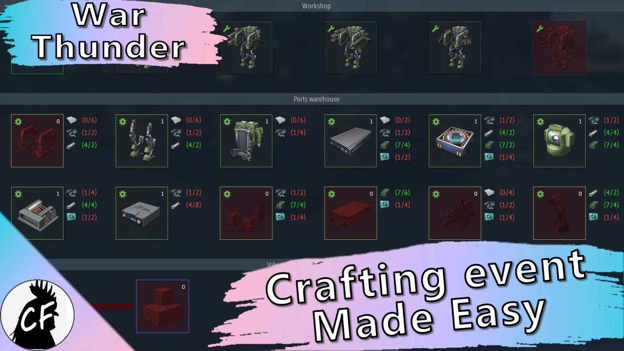 War Thunder Crafting Event Simplified - YouTube