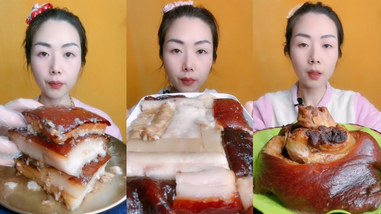 Eating Challenge: Eating pork braised pork belly beef 🍖🍖🍖#food #pork # ...