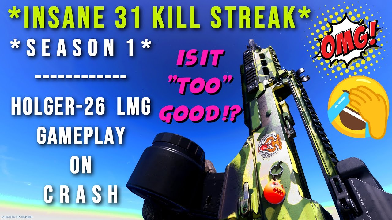 CoD: Modern Warfare "Season 1" Insane HOLGER-26 LMG Gameplay on CRASH ...