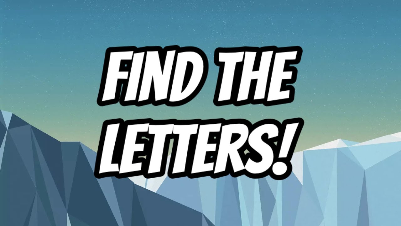 Find The Letters - Landscape - YouTube