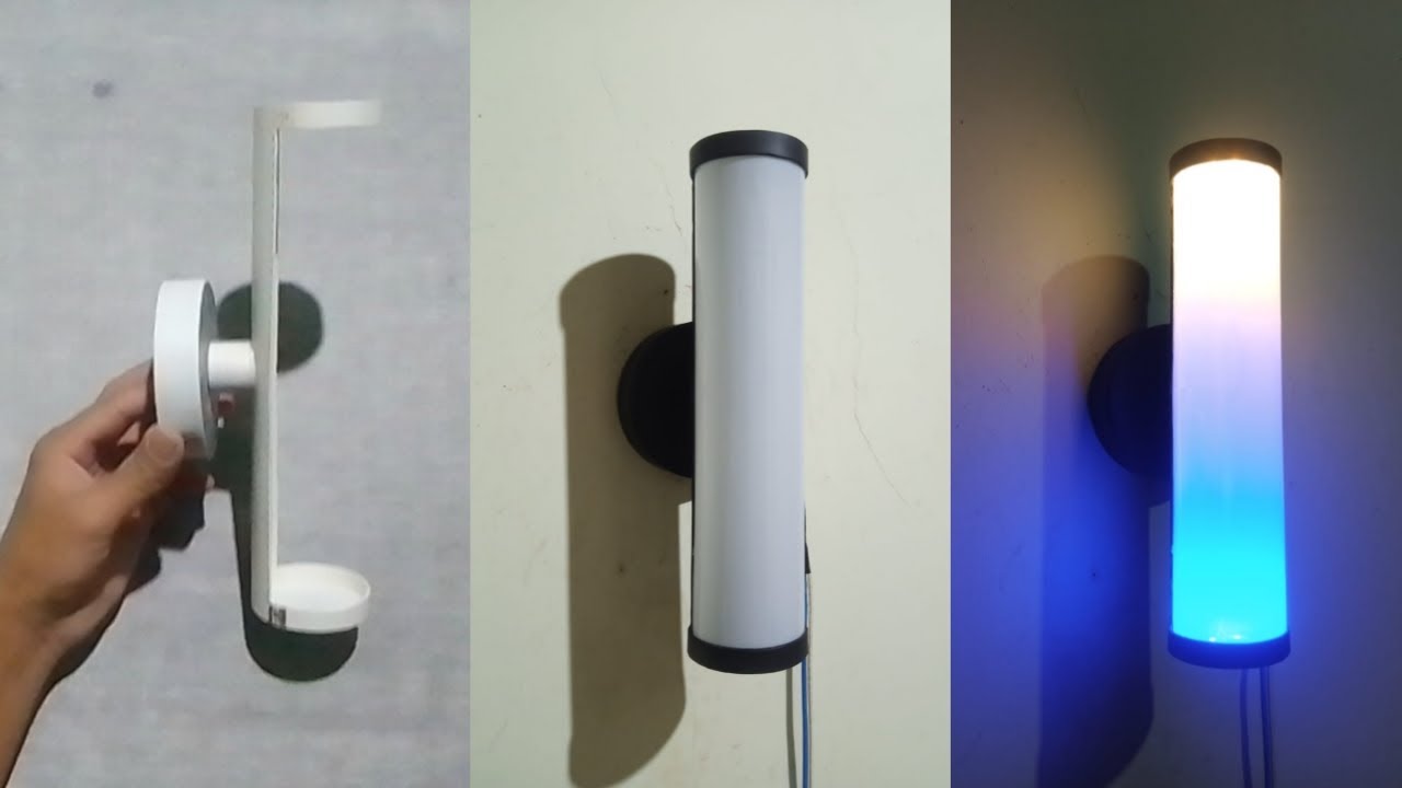 Menghiasi Dinding Rumah DIY Lampu Hias Dari Pipa PVC - YouTube