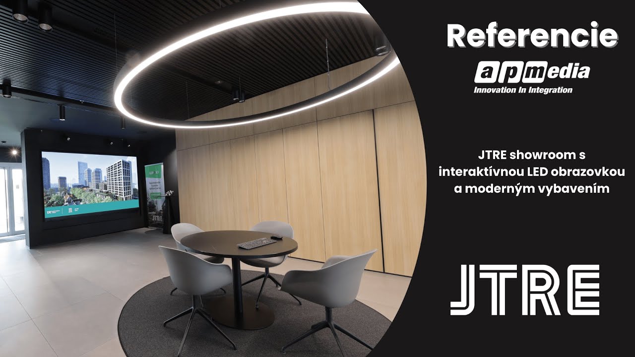 JTRE showroom s interaktívnou LED obrazovkou a moderným vybavením - YouTube