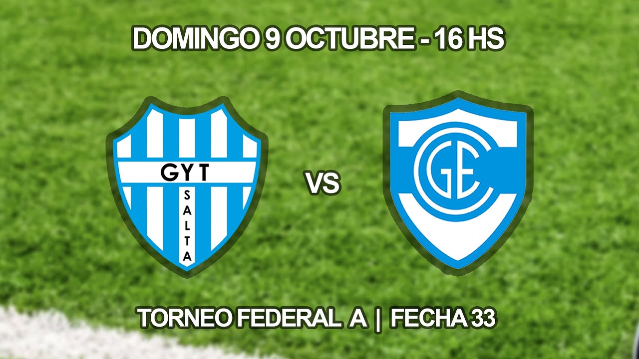 Torneo Federal A | Zona2 - Fecha 33 / Gimnasia y Tiro Salta vs Gimnasia ...
