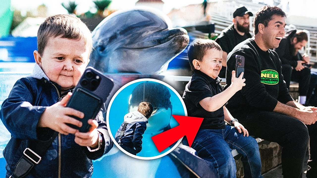 Hasbulla freaks out at SeaWorld! - YouTube