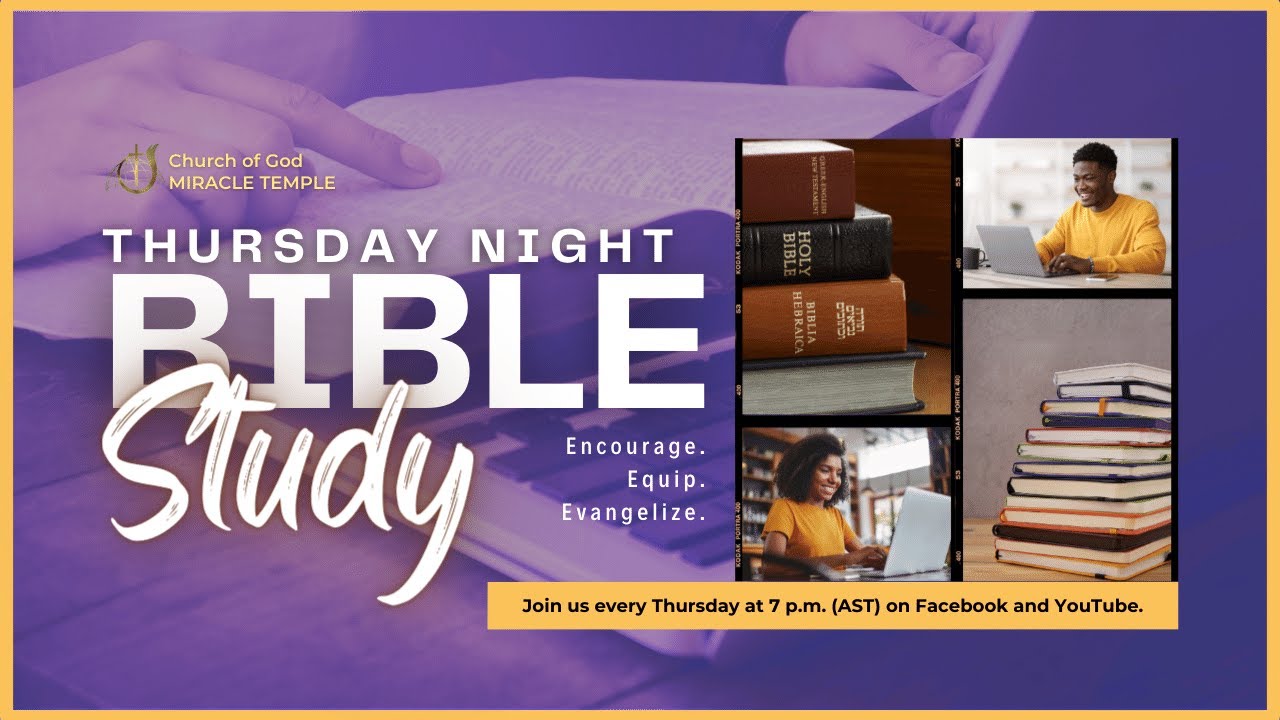 Miracle Temple, Church of God Bermuda | Bible Study - March 16, 2023 ...