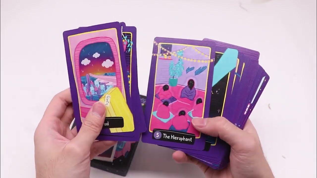 Printing Midnight City Tarot Cards Deck - YouTube