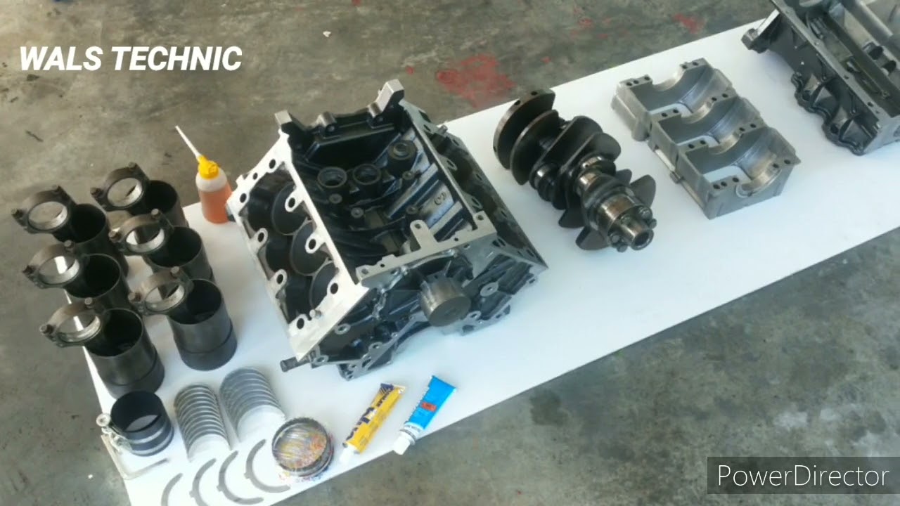 (4/10) Projek overhaul enjin Naza Ria - Cuci dan lawakan enjin - YouTube