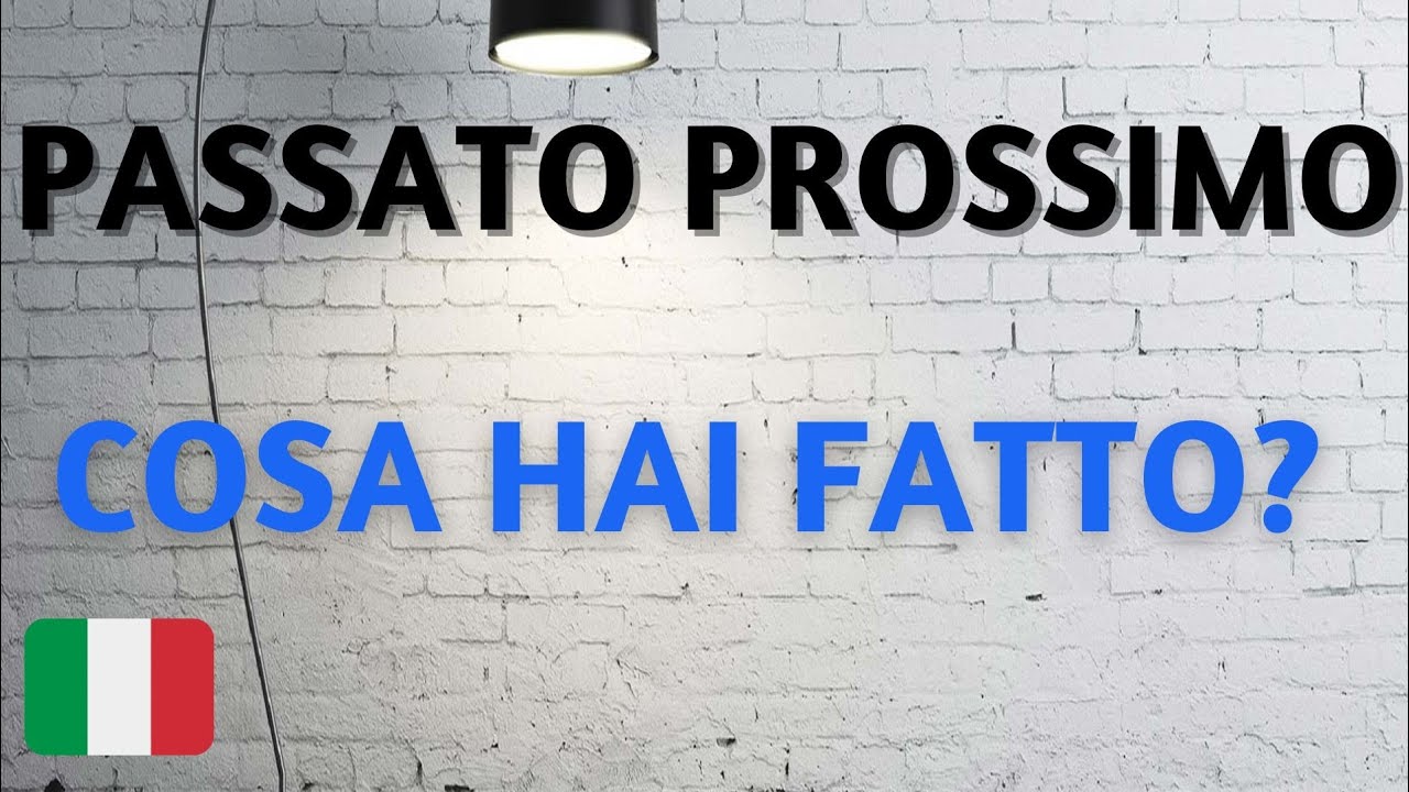 PASSATO PROSSIMO ITALIAN PAST TENSE #learnitalian #aprendeitaliano ...