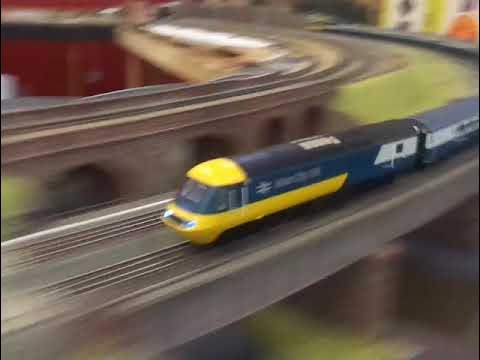 The HORNBY is, Class 43 HST BR Blue (LNER Farewell Tour) was running on OO Gauge Layout. [V2 ...
