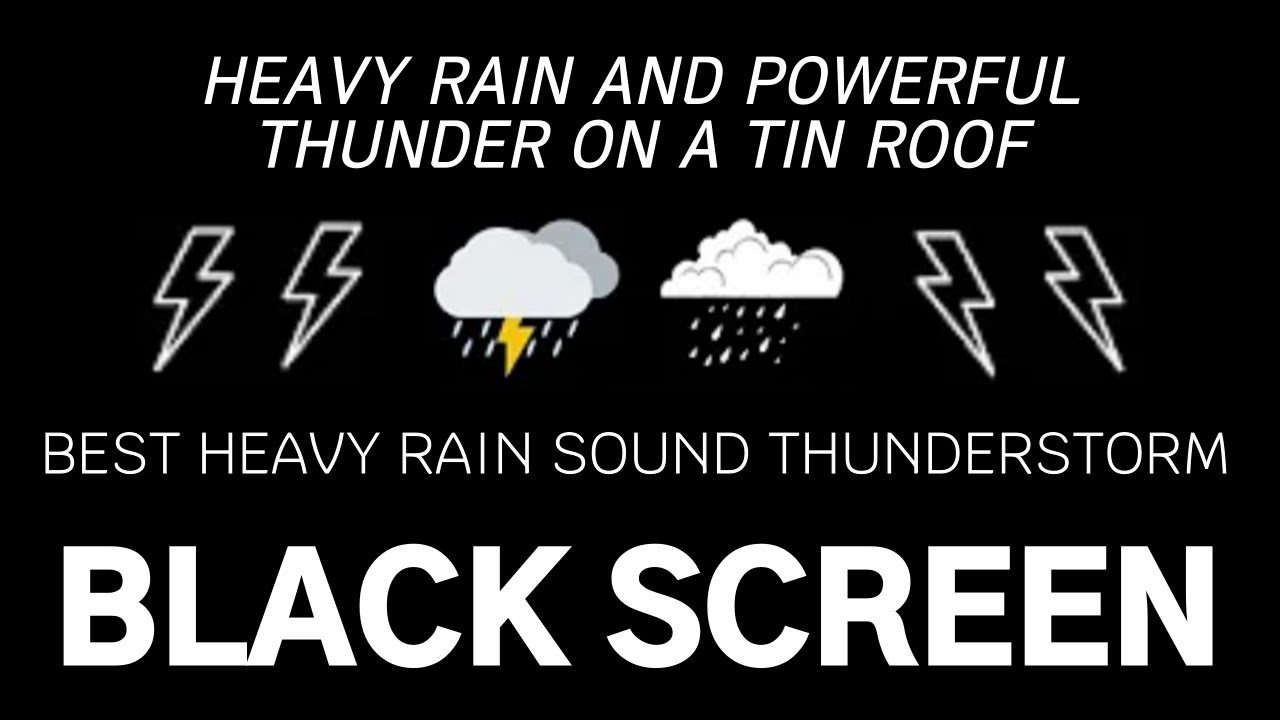 10 Hours Of Heavy Rain Sounds With Thunder, Rain Sounds For Sleeping ...