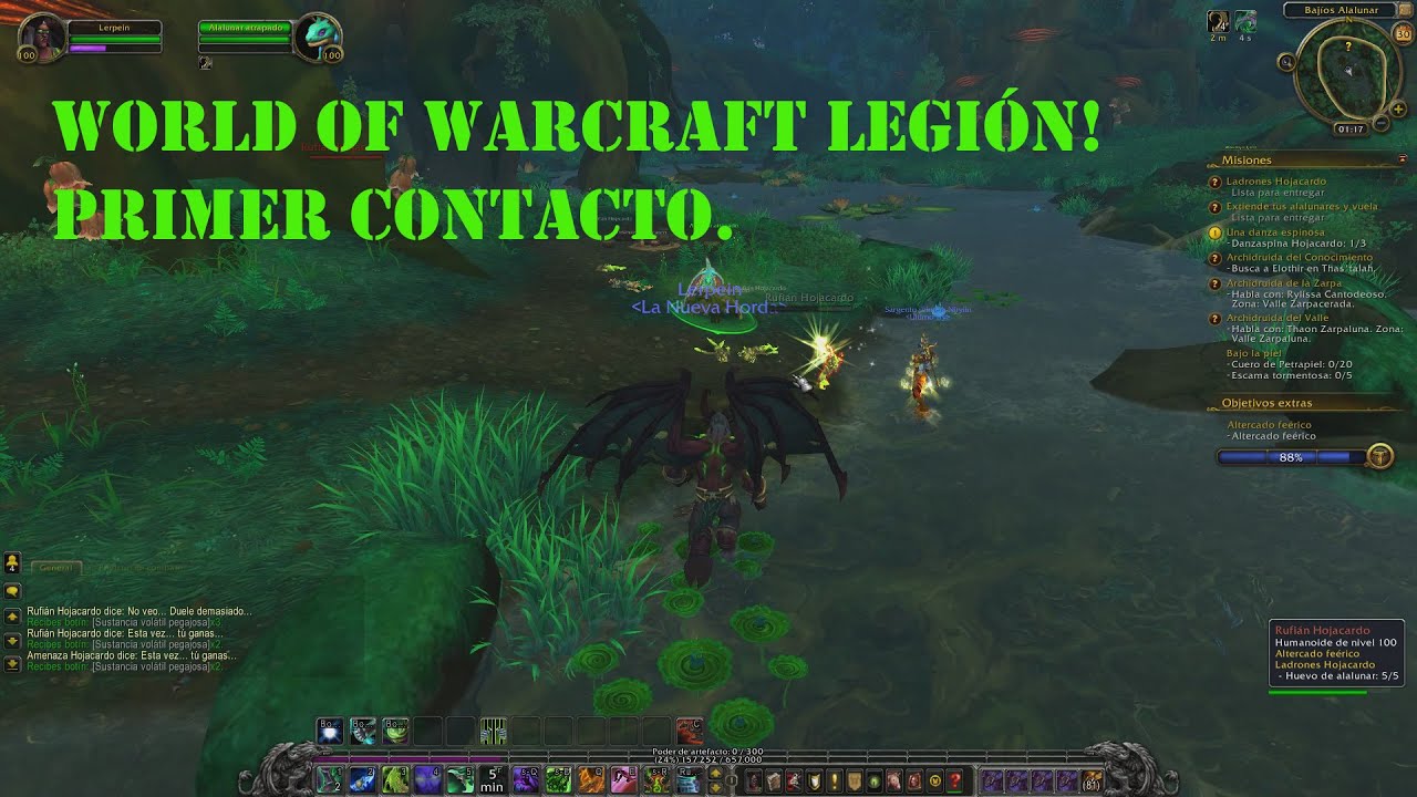 WOW LEGIÓN #1 PRIMERAS MISIONES EN VAL'SHARAH | GAMEPLAY ESPAÑOL - YouTube