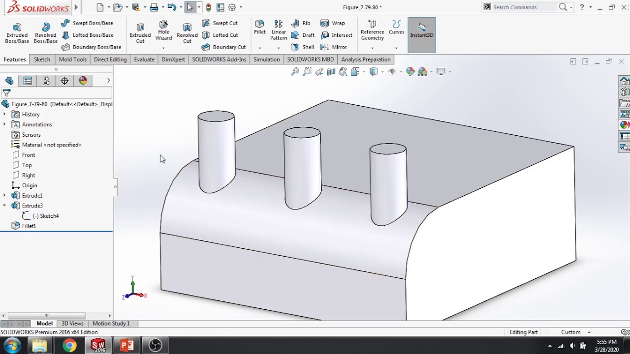 Chapter 7 - SolidWorks Fillet Tool - YouTube