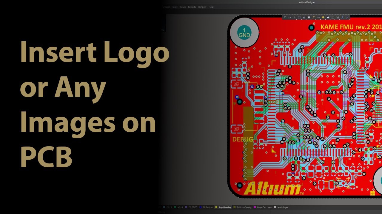 Altium Quick Tips - Insert Logo or Any Images on PCB - YouTube