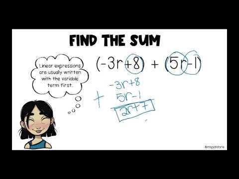 How to add linear expressions - YouTube