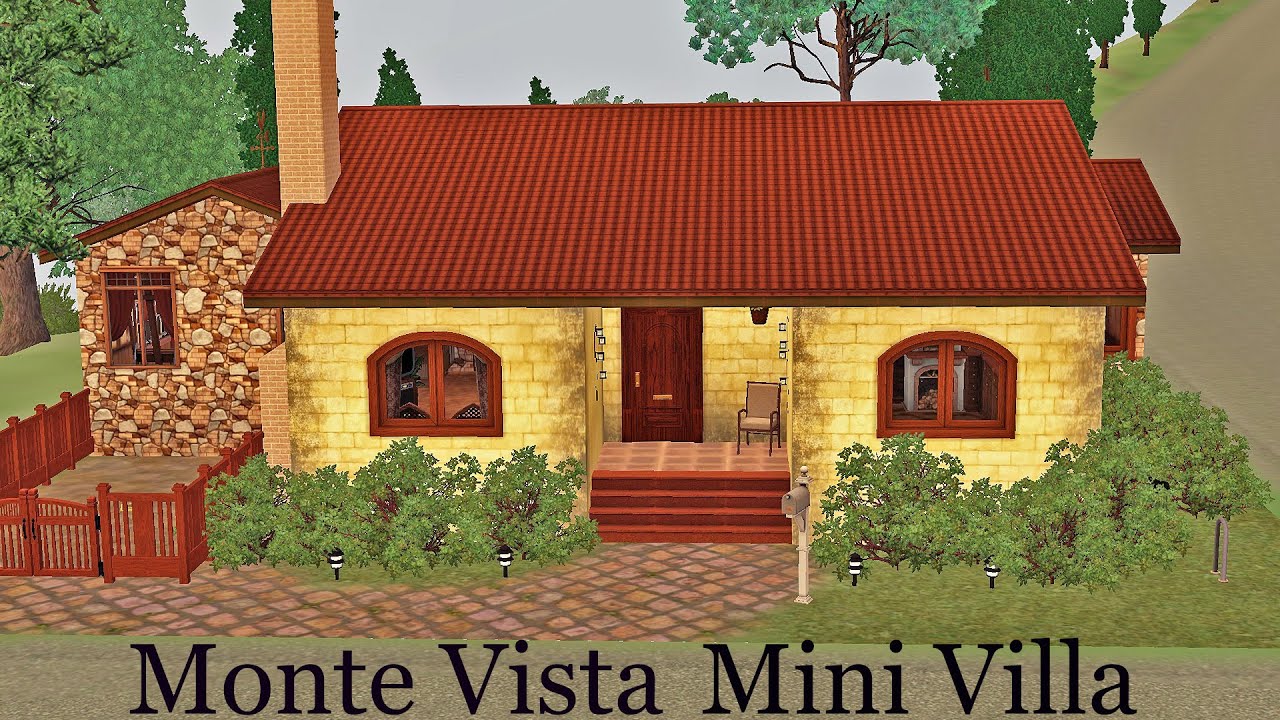 The Sims 3- Monte Vista Mini Villa (Speed Build) - YouTube