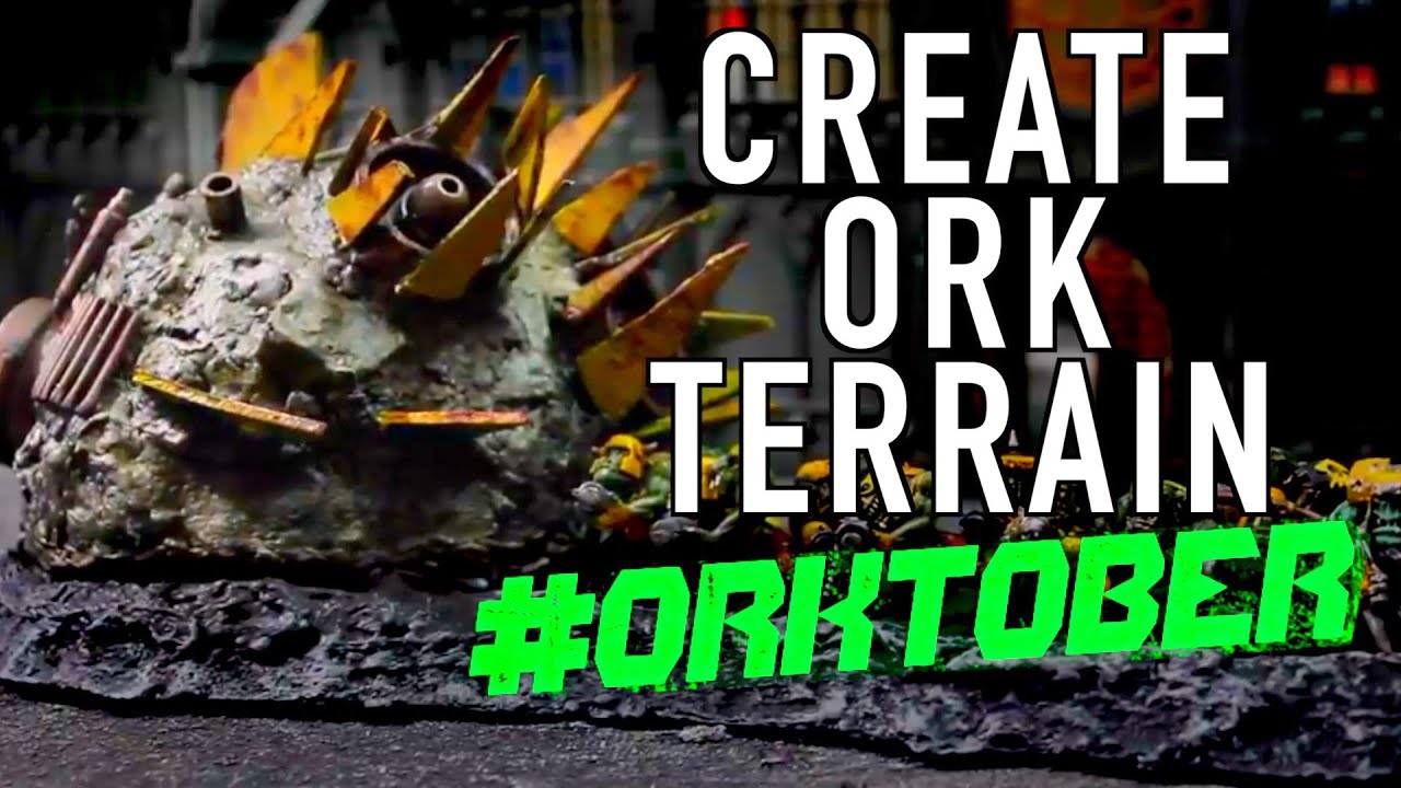 Ork Terrain How to Create an Ork Rock for Warhammer 40K #orktober - YouTube