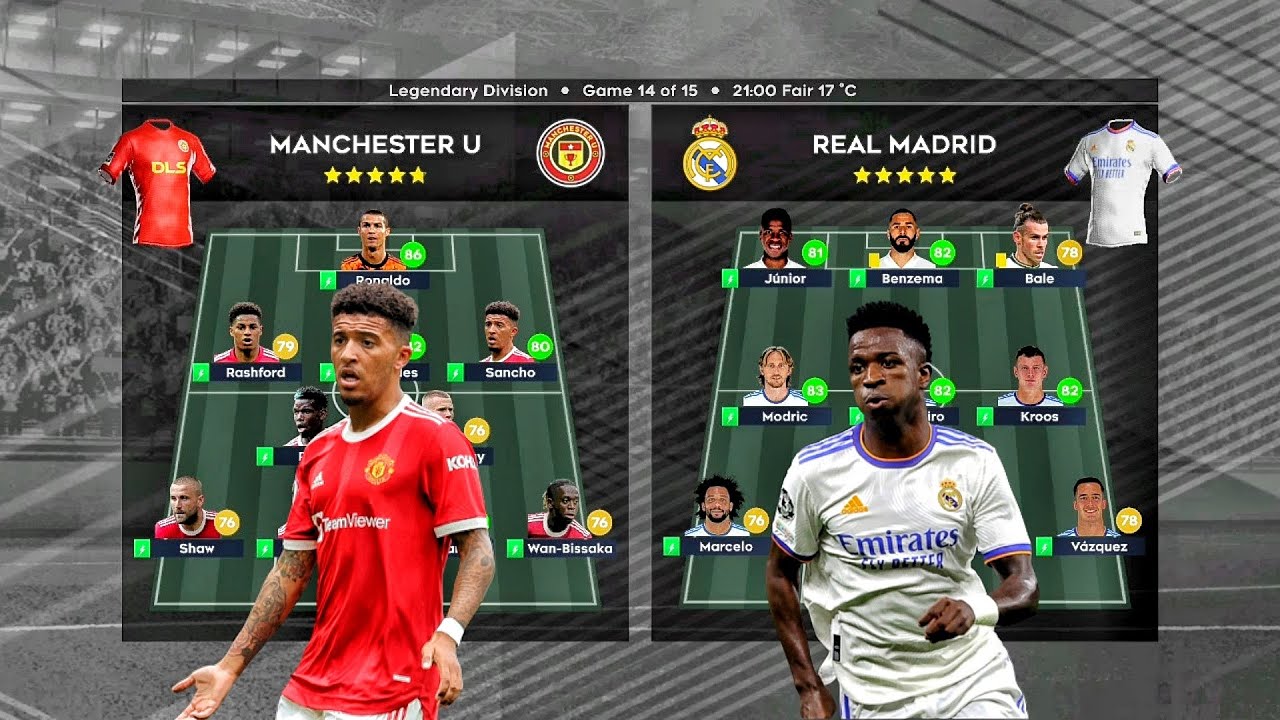 DLS22 | Manchester United Vs Real Madrid | Dream League Soccer 2022 ...