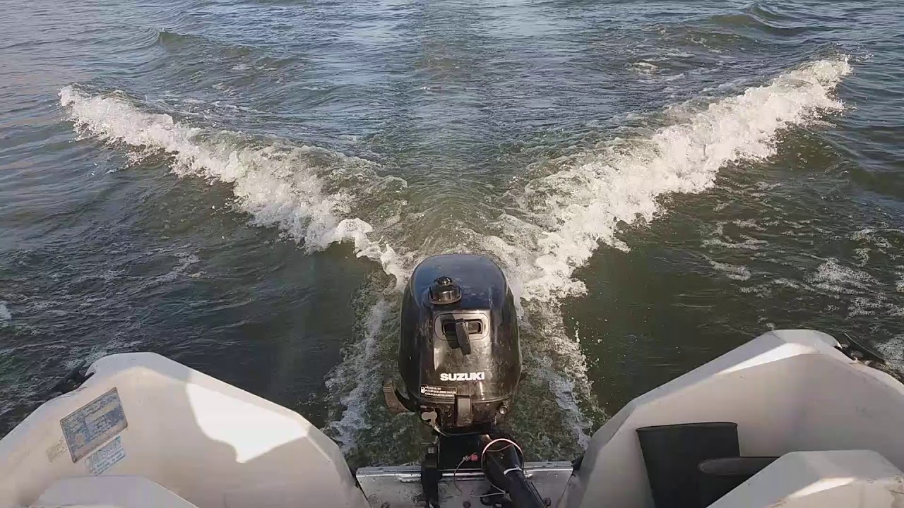 Terhi Micro fun with 5hp Suzuki outboard - YouTube