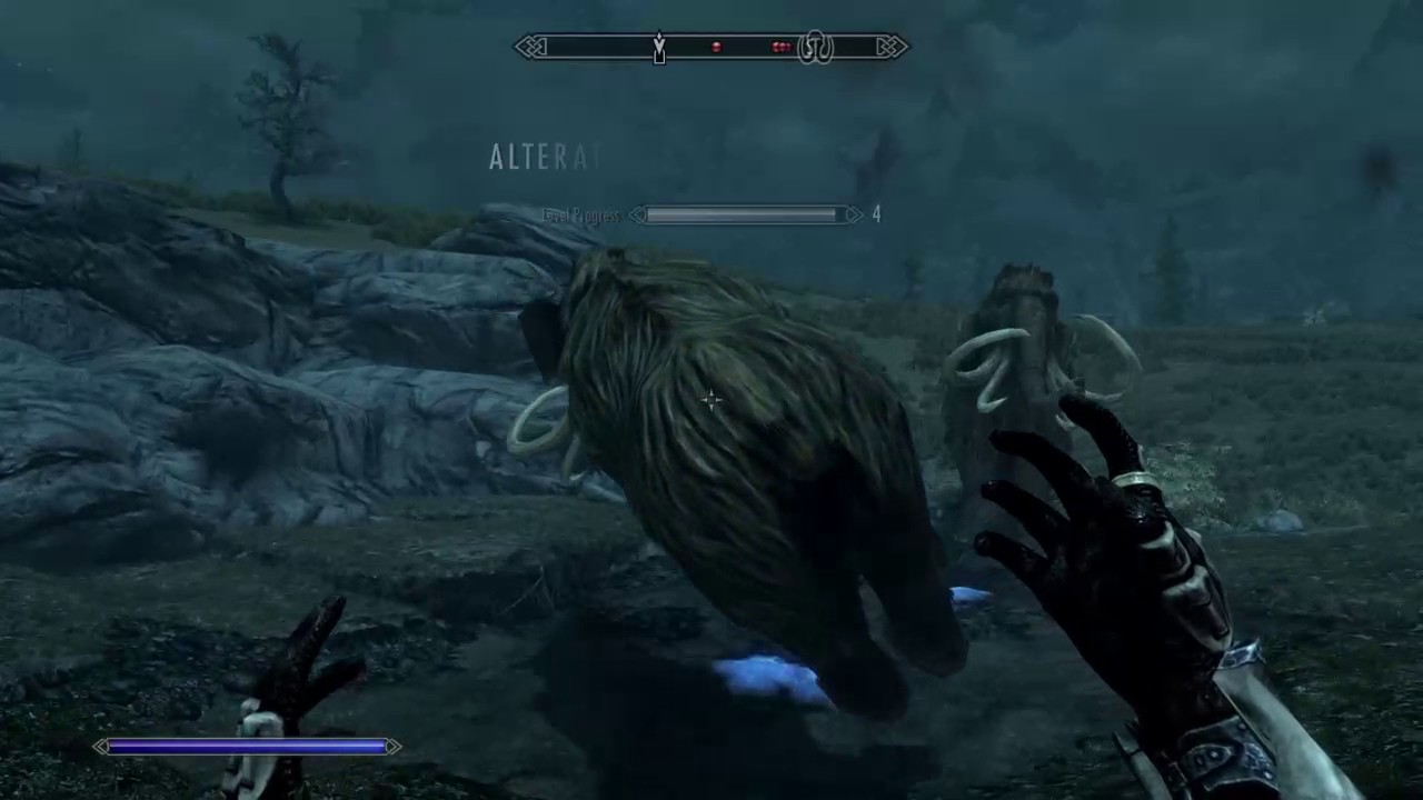 PS4 Elder Scrolls V Skyrim Special Edition - Force Spells Mod Gameplay ...