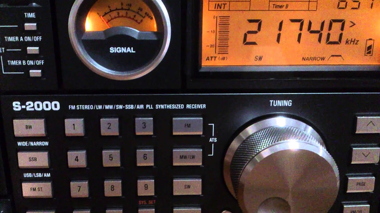 Tecsun S-2000 - Radio Australia(?) - 21740 kHz - UTC 0958 - YouTube