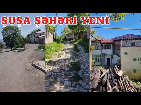 Şuşa şəhəri, Məhəllə məhəllə video görüntülər. Ağa Dədli məhəlləsi, Kitabxananın yanı