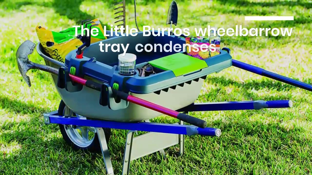 Original Little Burro, USA made lawn/garden tray - YouTube