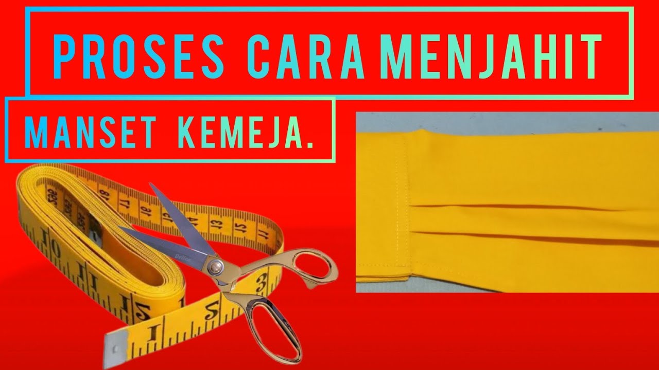 proses cara menjahit ban tangan kemeja. - YouTube
