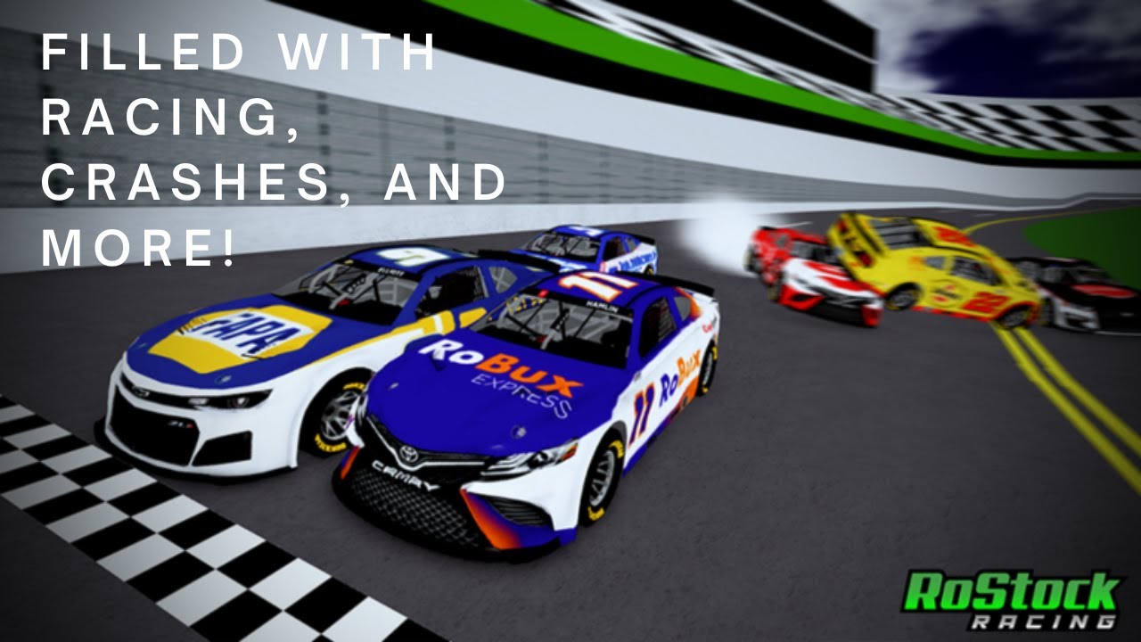 NASCAR racing in Roblox! - YouTube