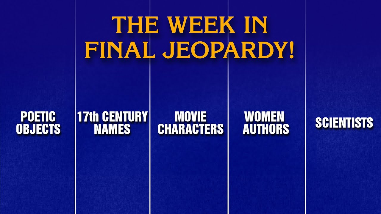 A Week in Final Jeopardy!: 11/17/25-11/21/25 | JEOPARDY! - YouTube