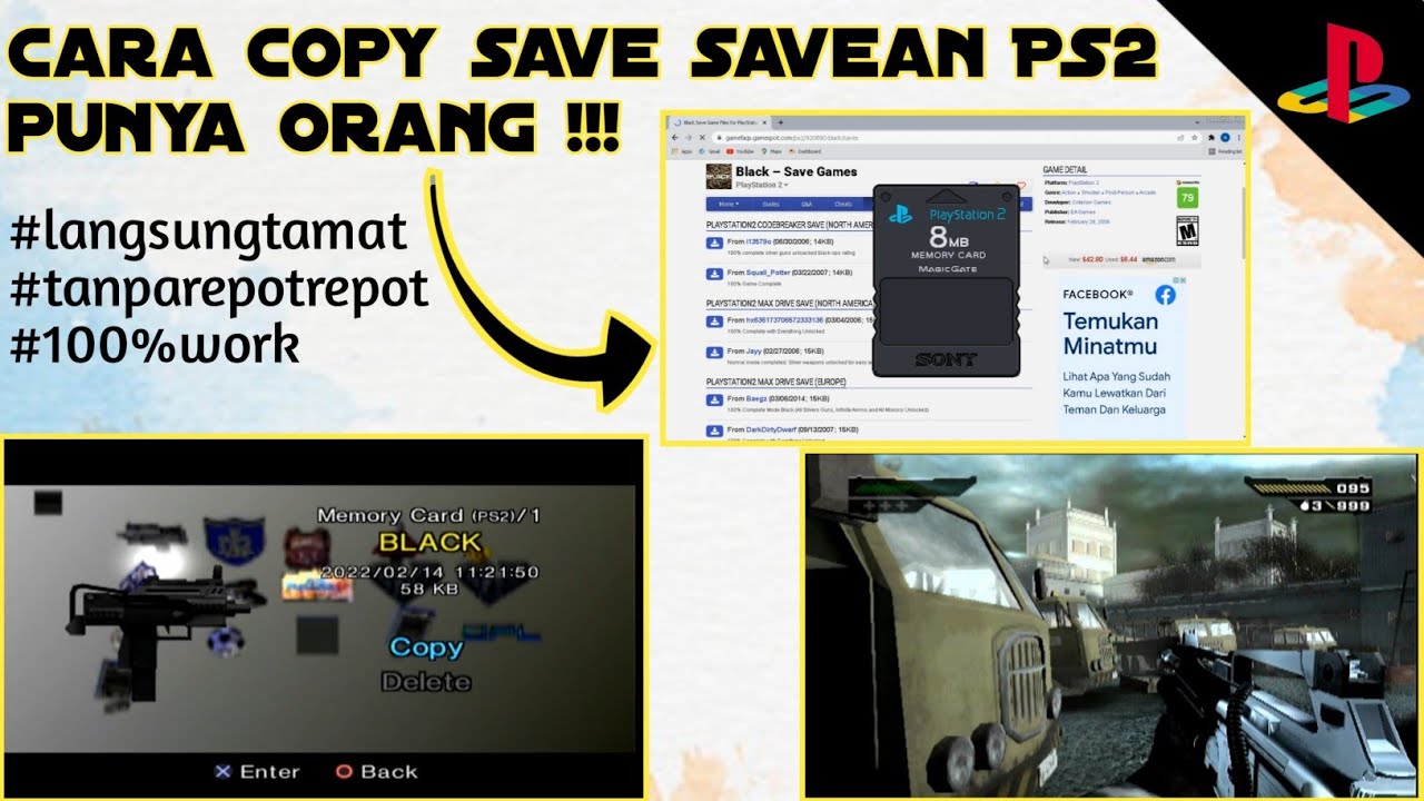 Cara Copy Save - Savean PS2 Dari "Internet" Langsung Auto Tamatt ...