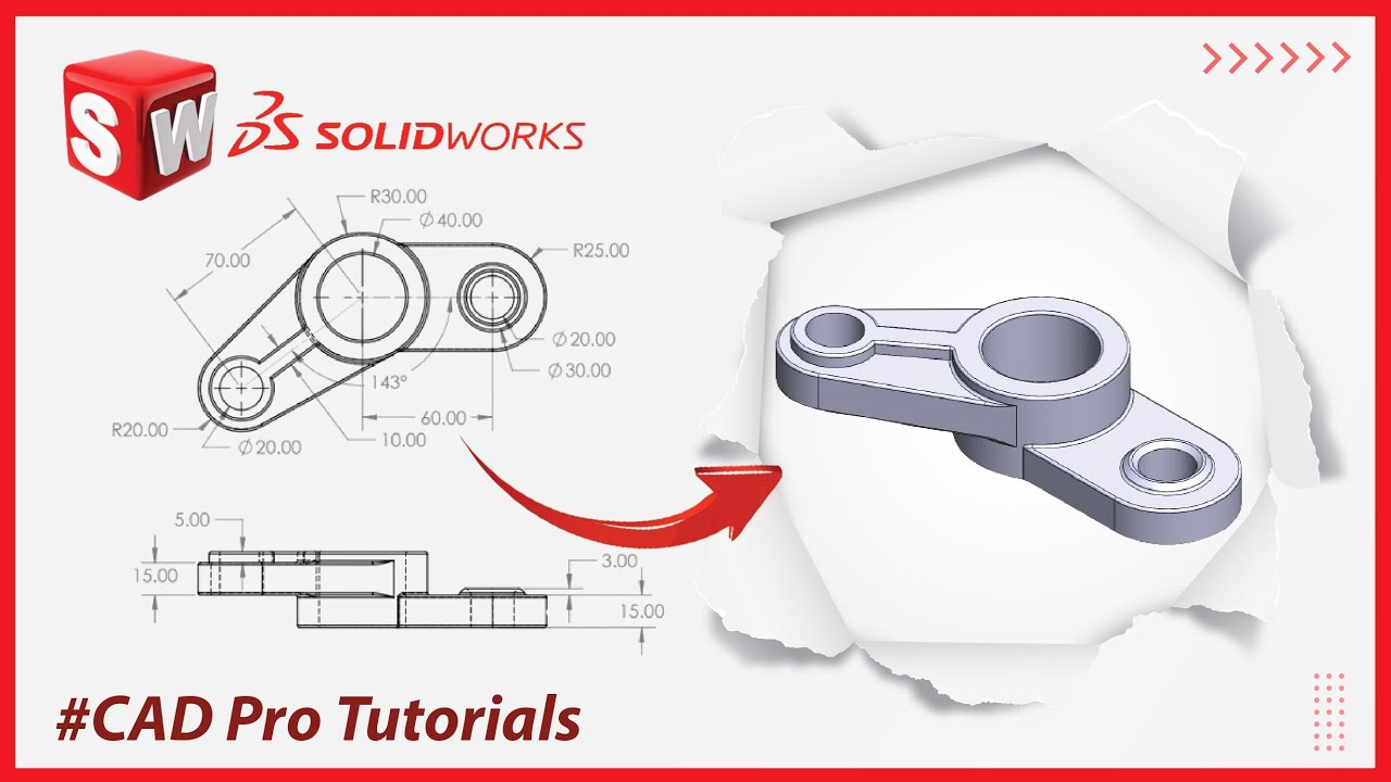 Solidworks 3d design Tutorial | Exercise-1| - YouTube