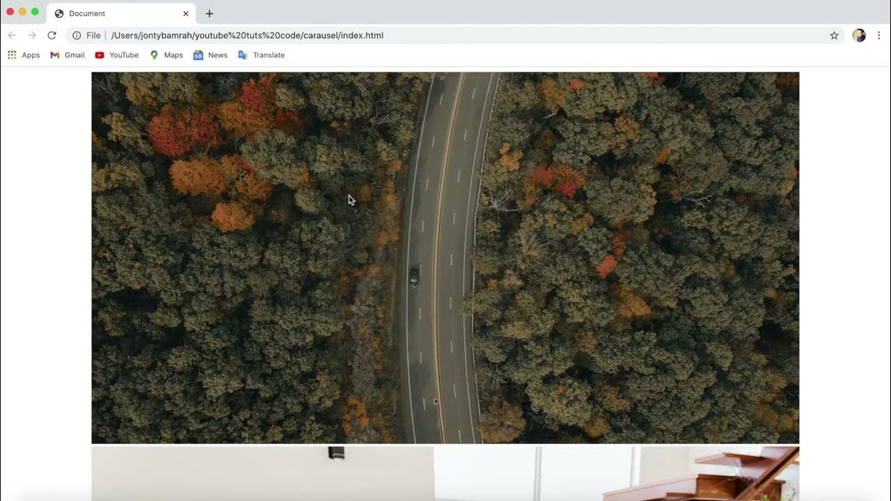 Create a image slideshow with vanilla Javascript - YouTube