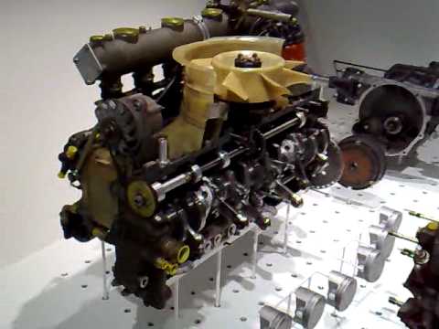 917 Engine Motor Porsche Museum Stuttgart - YouTube
