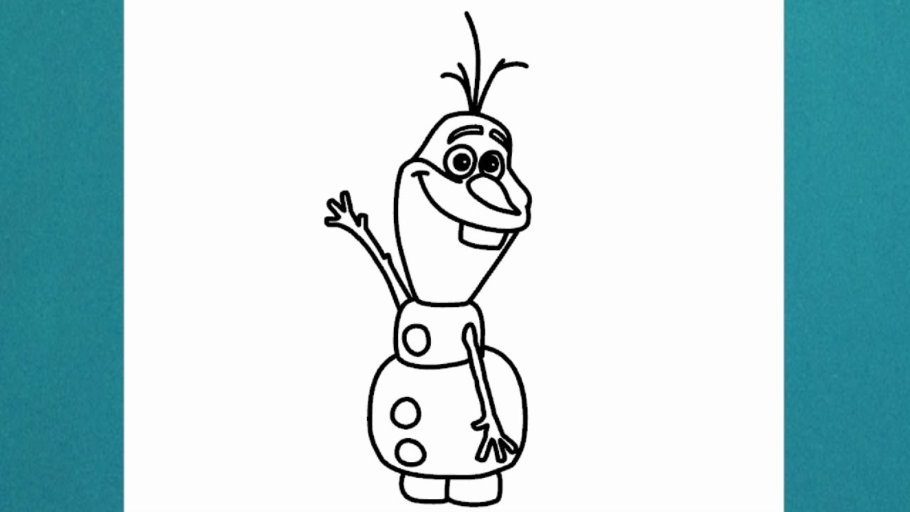 How to draw Olaf Frozen - YouTube