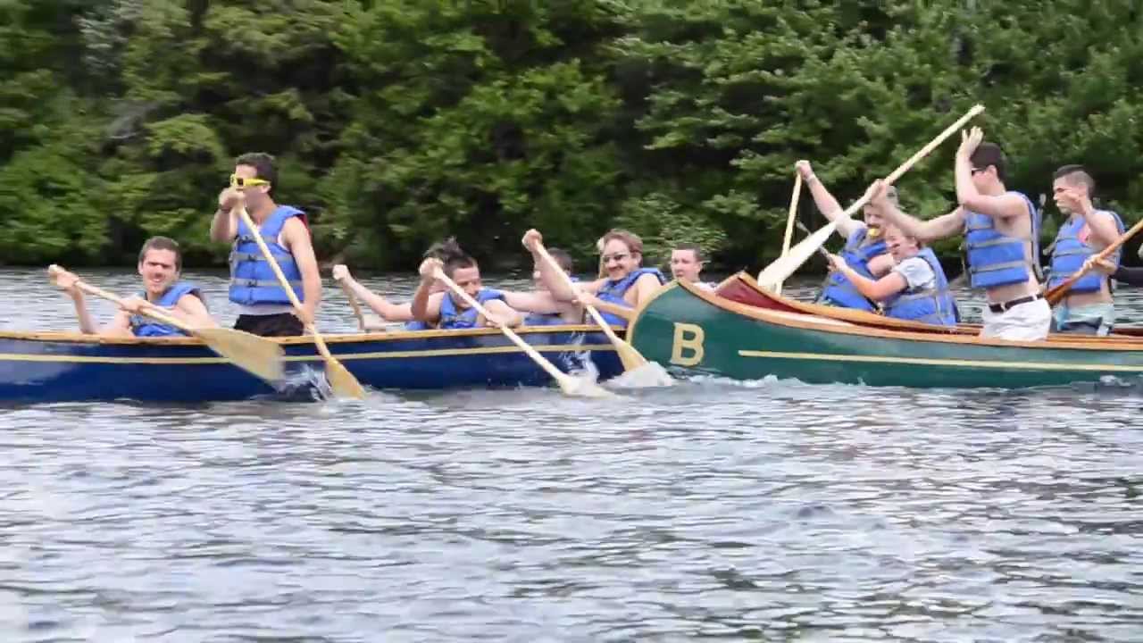 Camp Becket Builds a War Canoe - YouTube