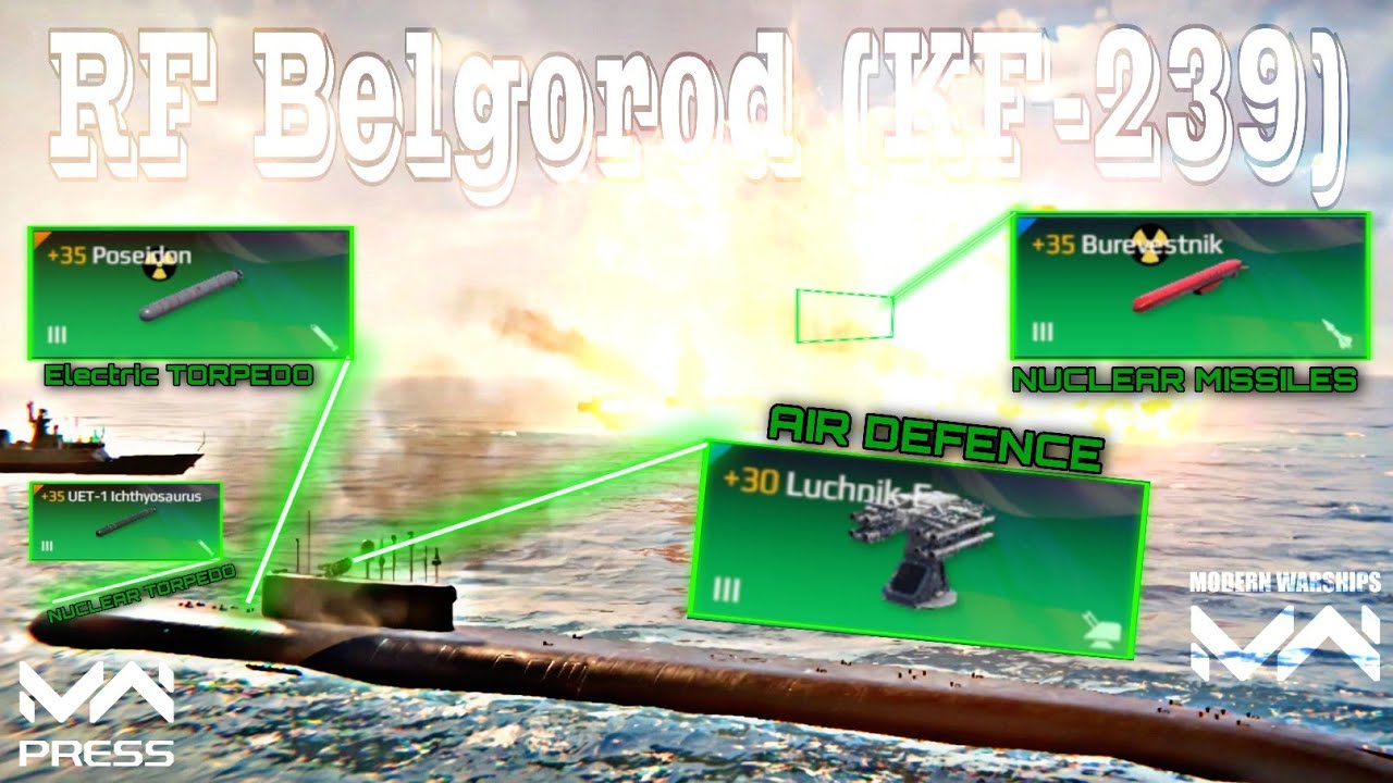 Rf Belgorod (k-293) The Newest Submarine With Nuclear Torpedo Poseidon ...