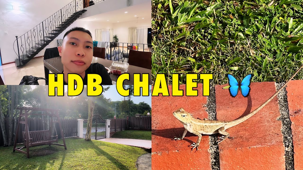 HDB CHALET 🦋+ Rooms + Seat Area + BBQ Area + Beautiful Views 🤍🇸🇬 - YouTube