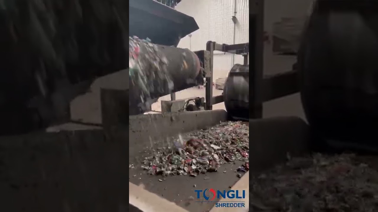 UBC Crushing Production Line Used Baled Cans Metal Beverage Recycling ...