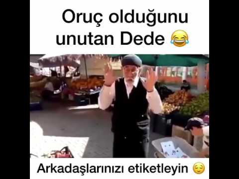 Oruç olduğunu unutan dede 😂😂