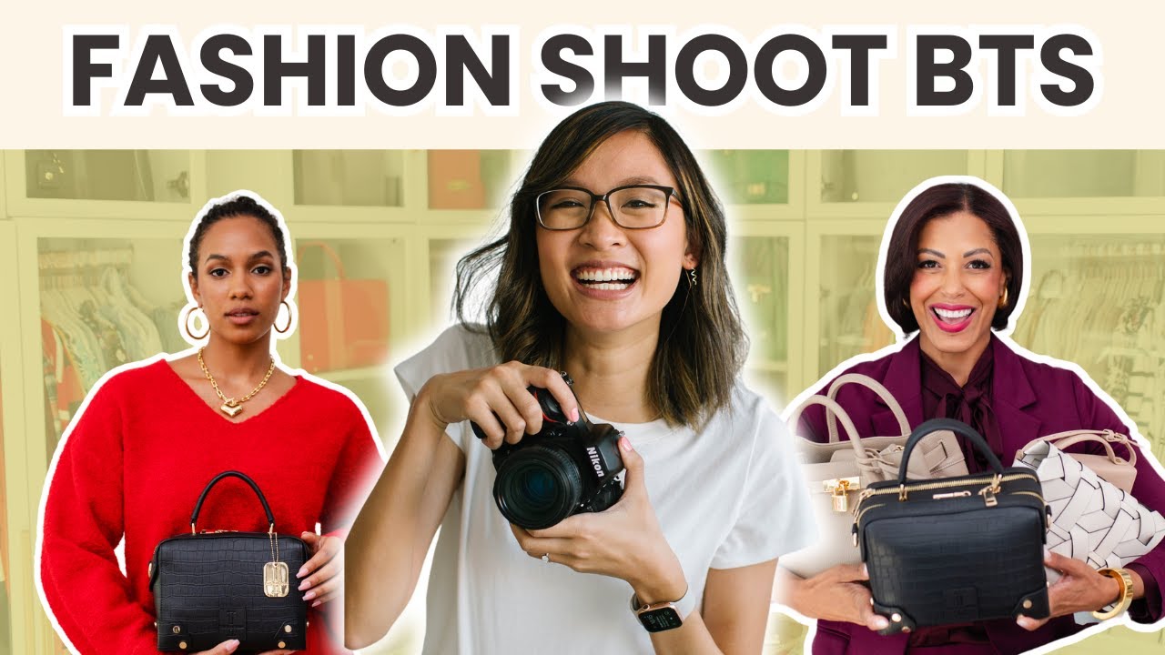 Fashion photoshoot for designer handbag brand - behind the scenes ...