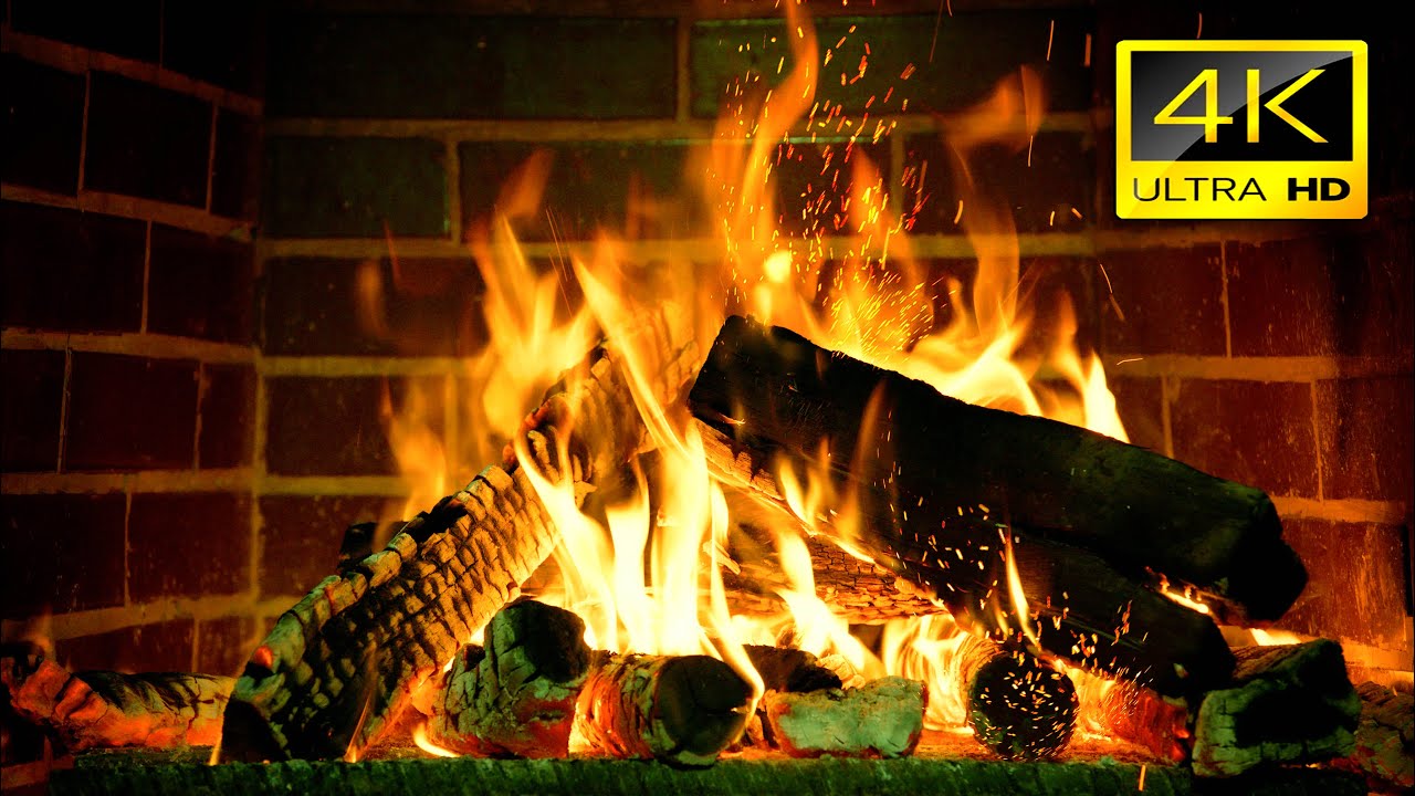 🔥 The BEST Relaxing Fireplace 4K Video with Crackling Fire Sounds 10 ...