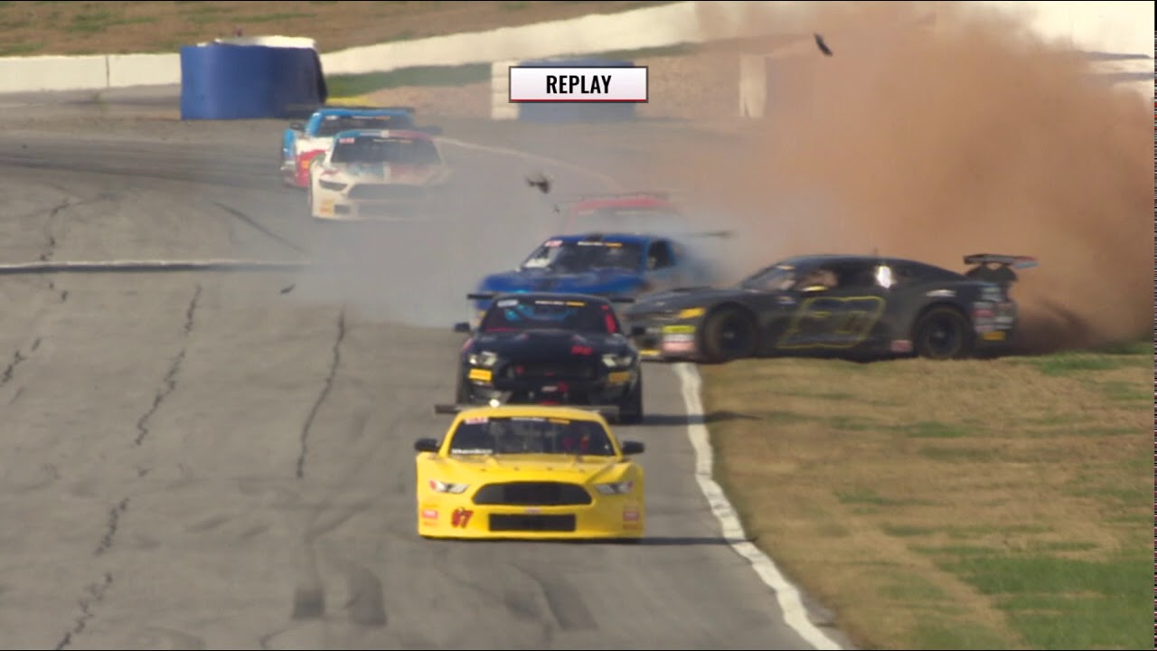 Mega Crash Caught on Camera at Road Atlanta in Trans Am Race - YouTube