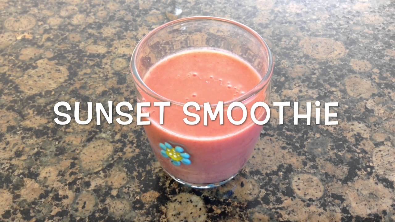 How to Make a Sunset Smoothie - YouTube