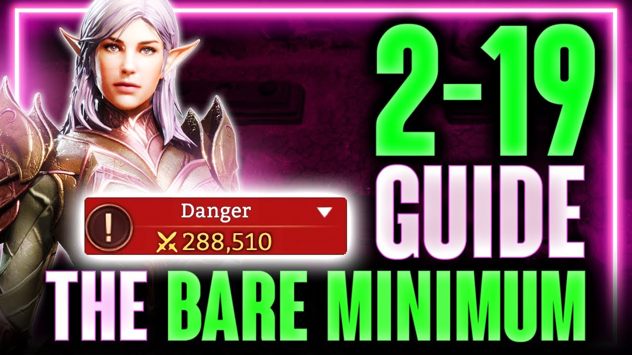Bare Minimum Build GUIDE - 2-19 F2P Comp - Gearing Breakdown ALL HEROES ...