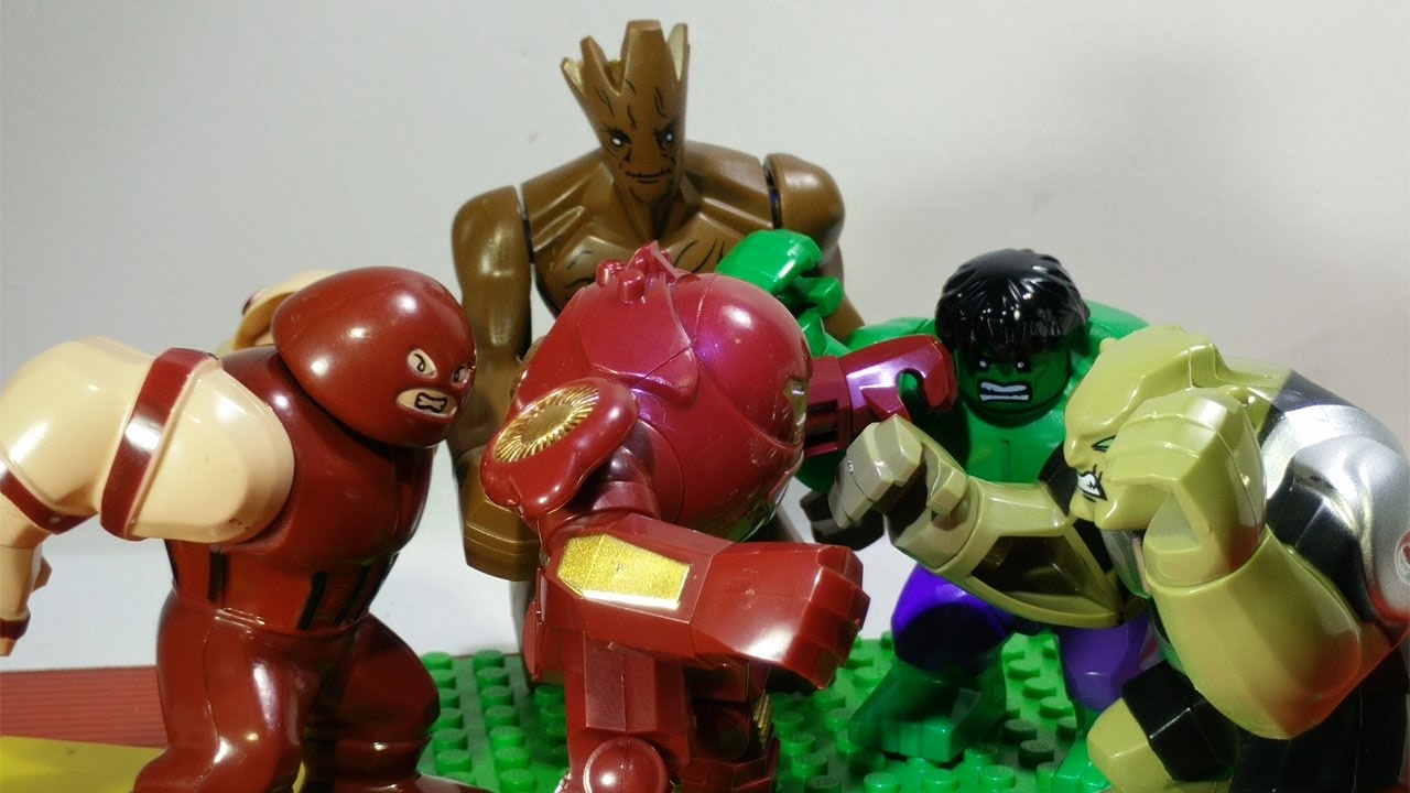 Lego BATTLE Groot Juggernaut Goblin | bootleg - YouTube