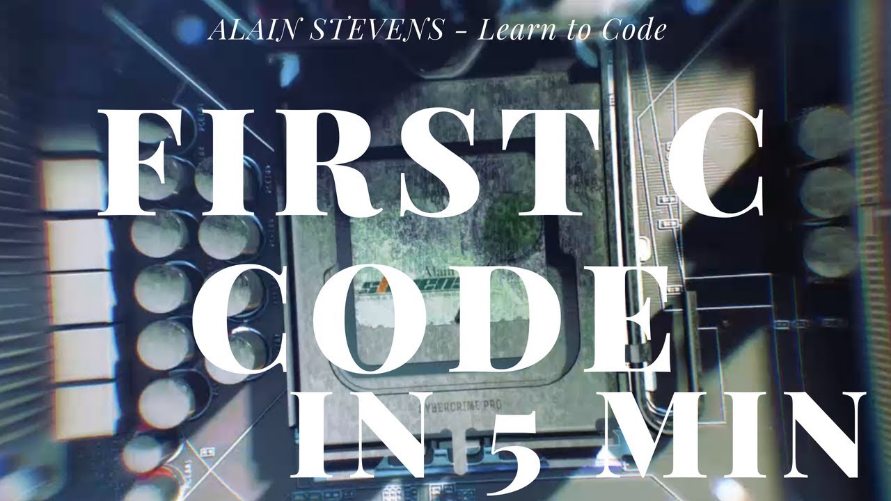 Your first C program in 5 min : you can do it ! - YouTube