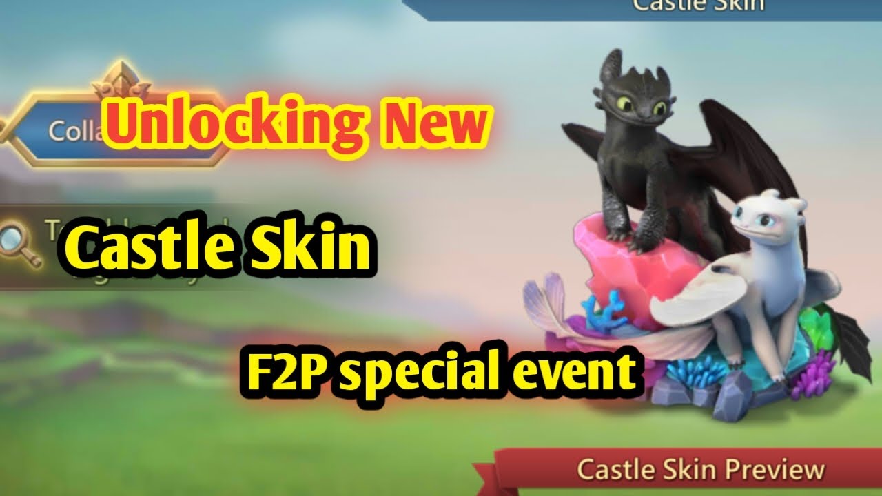 Toothless and light fury | New castle skin unlocked | Lords Mobile ...