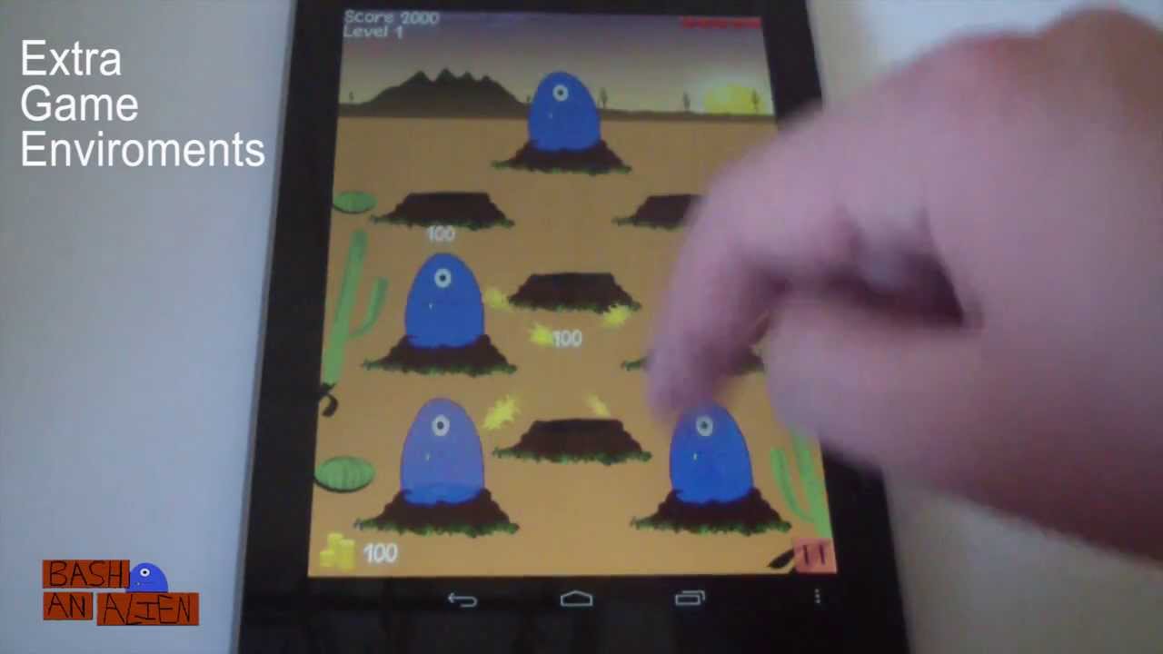 Whack a Mole (Bash An Alien) - mobile game trailer - YouTube