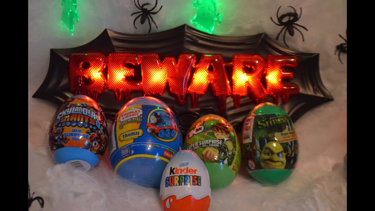 Halloween Kinder Surprise Thomas and Friends Ben 10 Shrek Skylanders ...